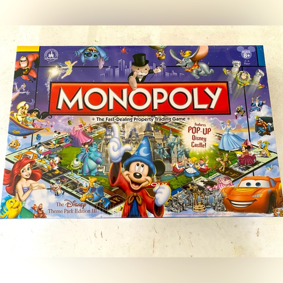 Games | Disney Theme Park Edition Iii Monopoly Sealed | Poshmark